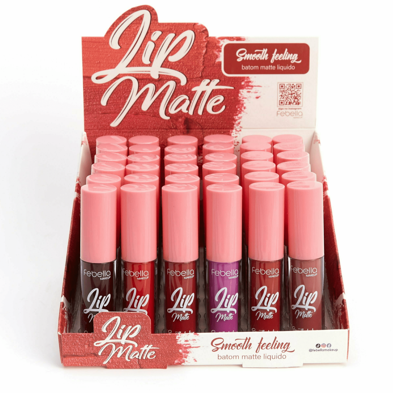 BATOM LIP MATTE FEBELLA - Nova Avenida Eshop | Os melhores preços para você