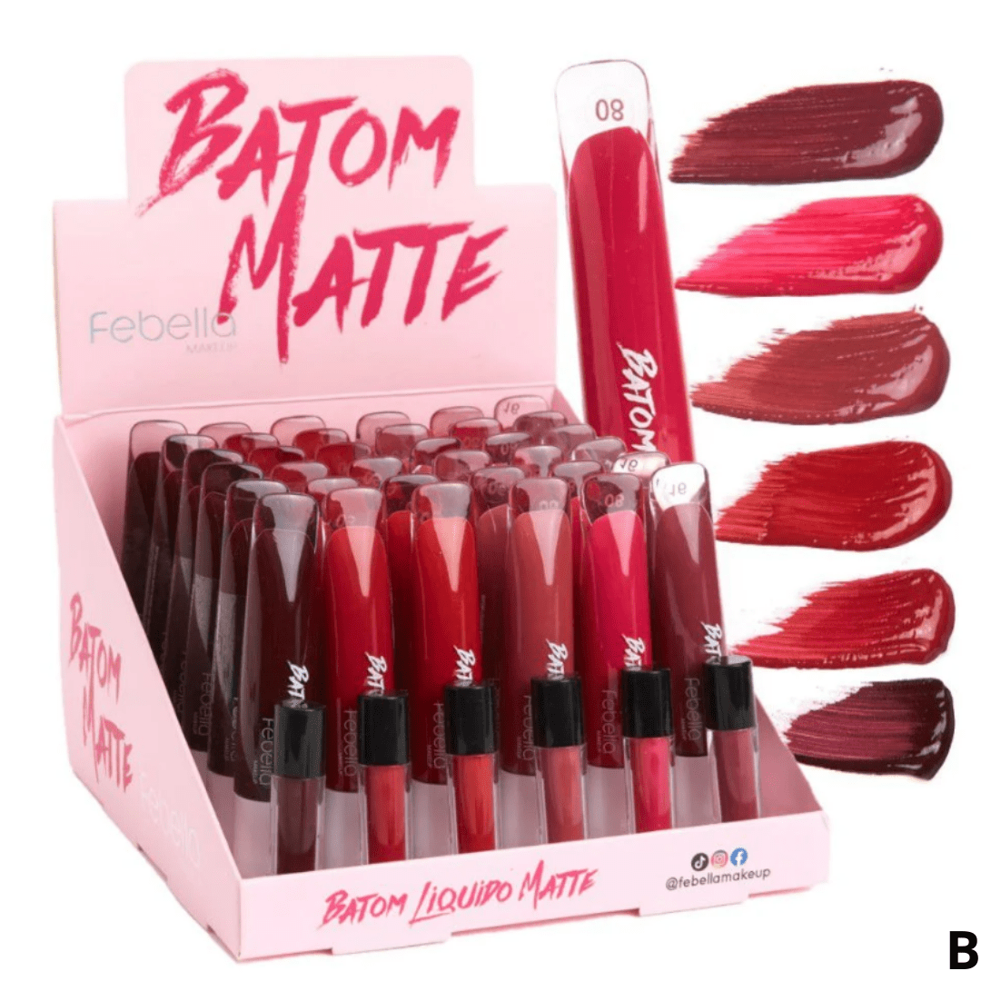 BATOM LÍQUIDO MATTE FEBELLA UN - Nova Avenida Eshop | Os melhores ...
